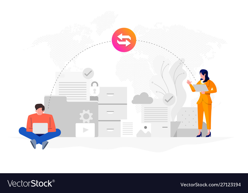 Data transfer Royalty Free Vector Image - VectorStock Data transfer Royalty Free Vector Image - VectorStock