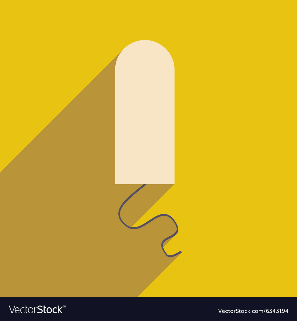 Flat with shadow icon and mobile application Vector Image