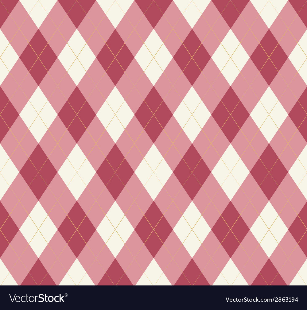 Seamless argyle pattern Royalty Free Vector Image