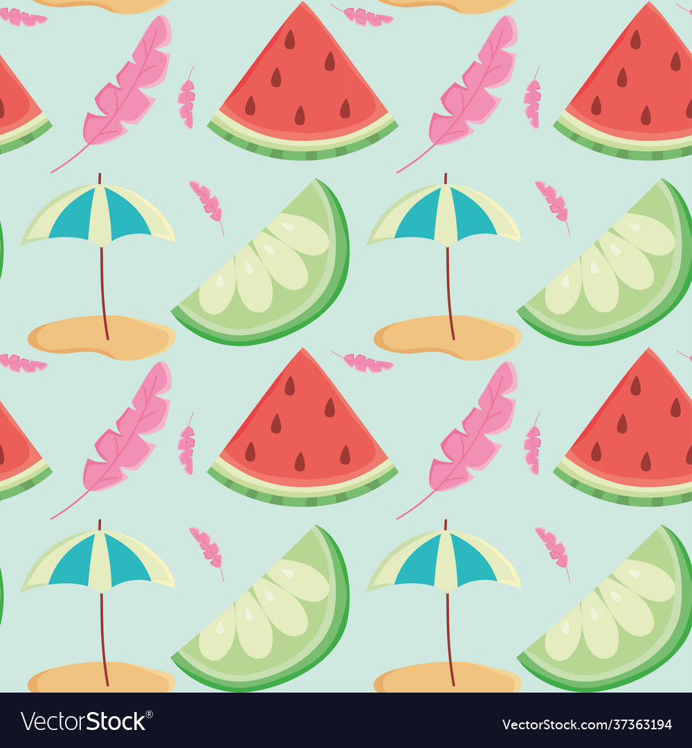 Summer pattern design Royalty Free Vector Image