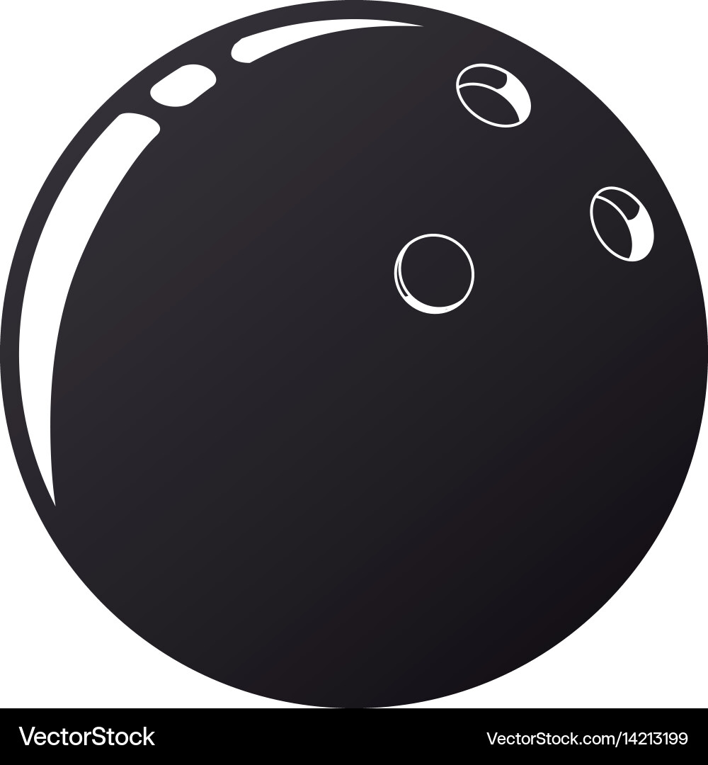 Bowling ball sport game Royalty Free Vector Image