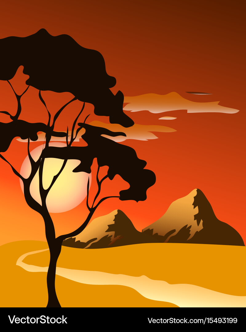 Bright yellow sunrise and sunset set Royalty Free Vector