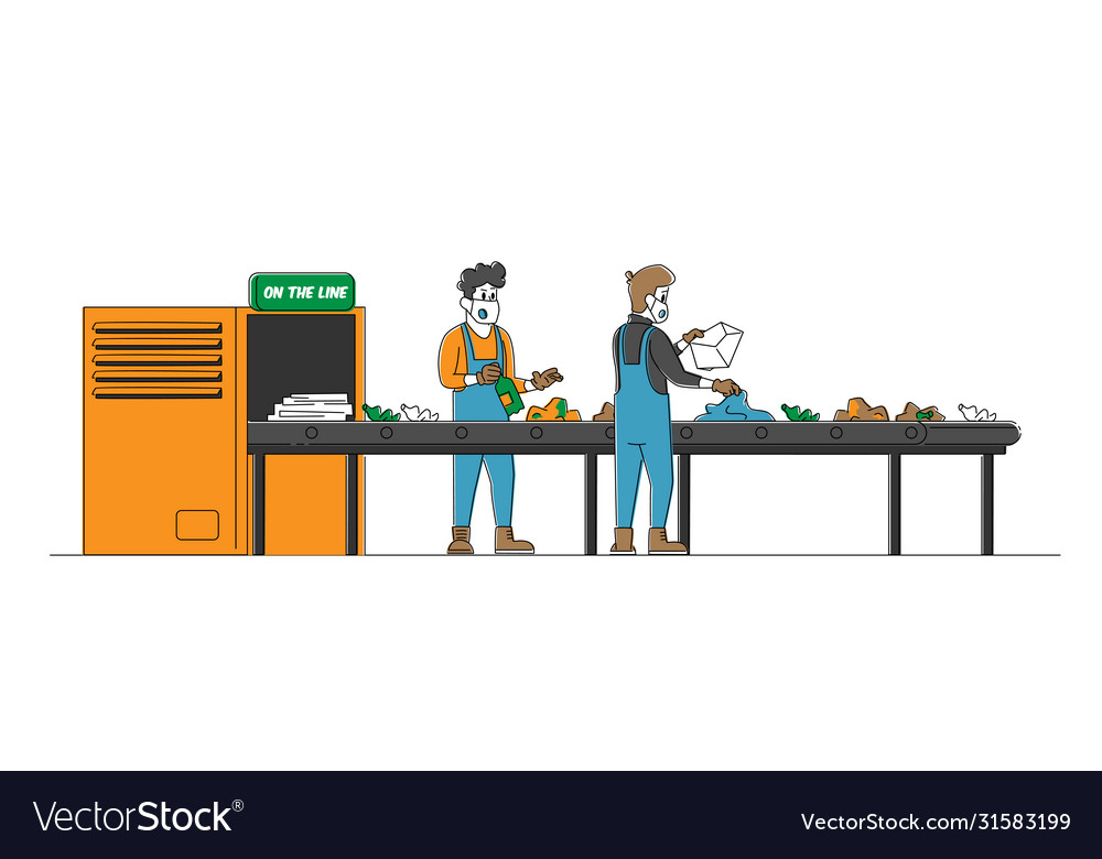 Garbage manufacturing and eco protection concept Vector Image Garbage manufacturing and eco protection concept Vector Image