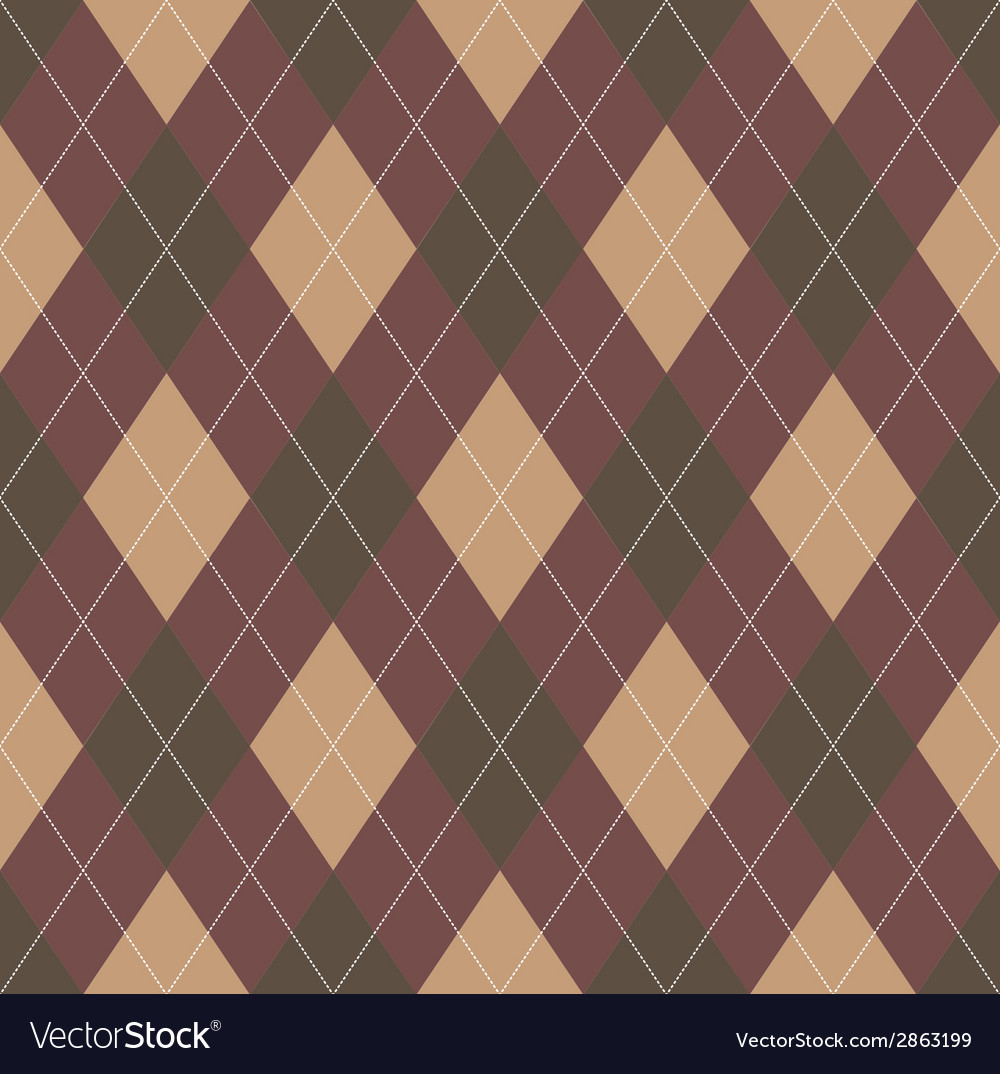 Seamless argyle pattern Royalty Free Vector Image