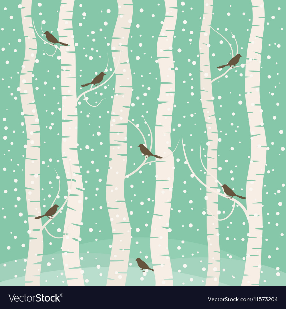 Bird on tree Royalty Free Vector Image - VectorStock