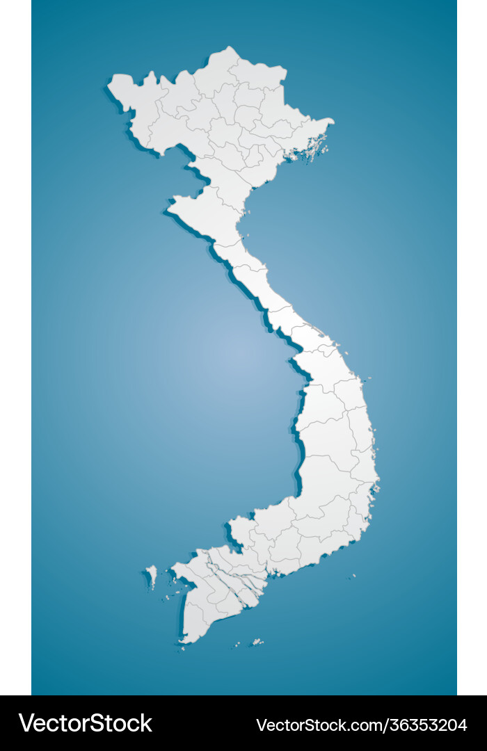 Creative map vietnam asia country template Vector Image