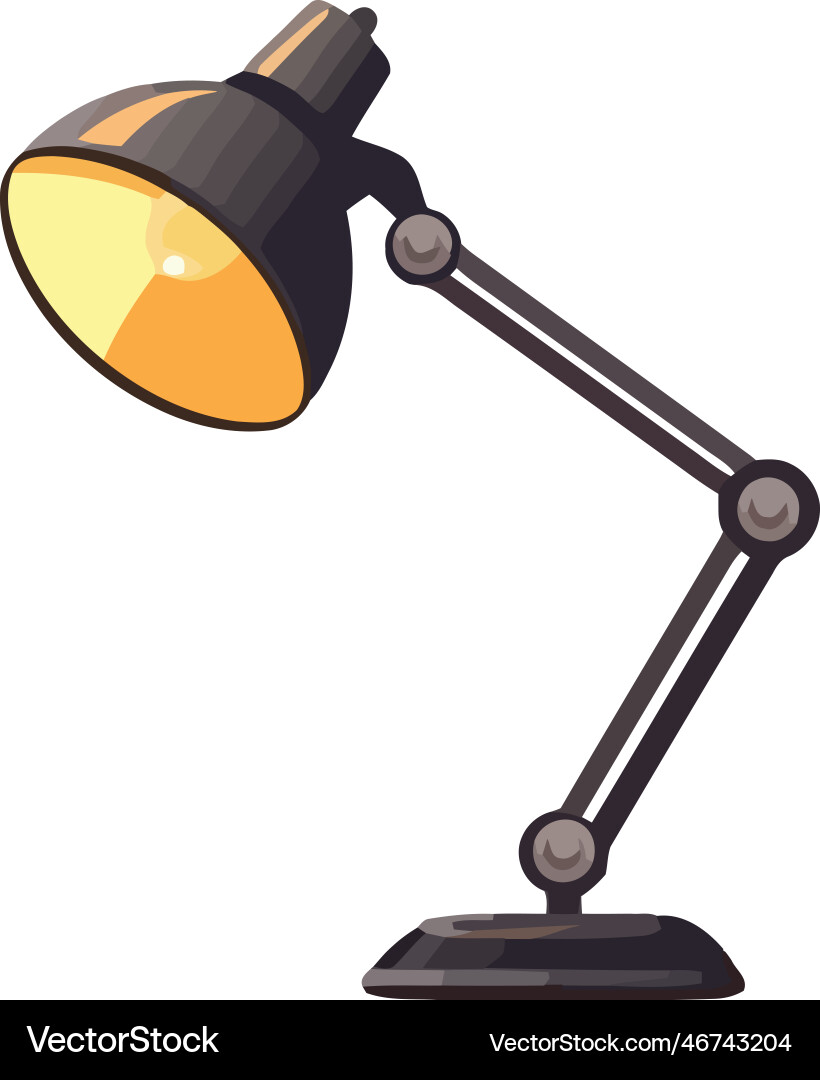 Electric lamp symbol shining bright Royalty Free Vector