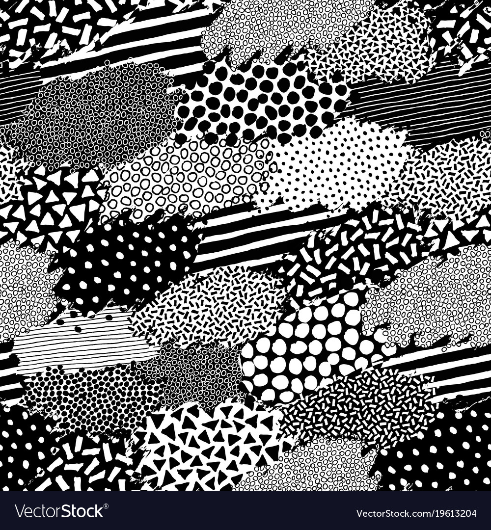 Irregular patchwork pattern Royalty Free Vector Image