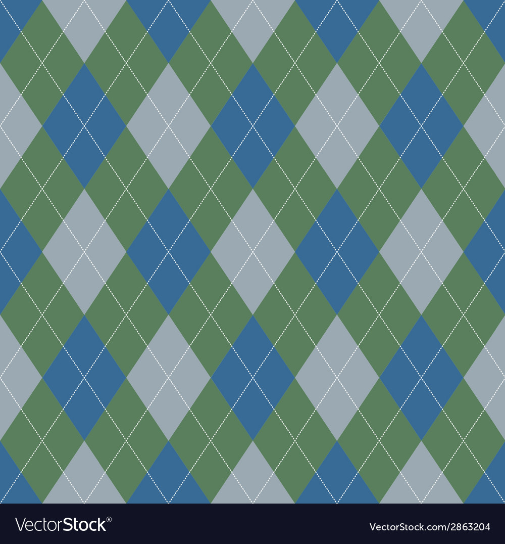 Seamless argyle pattern Royalty Free Vector Image