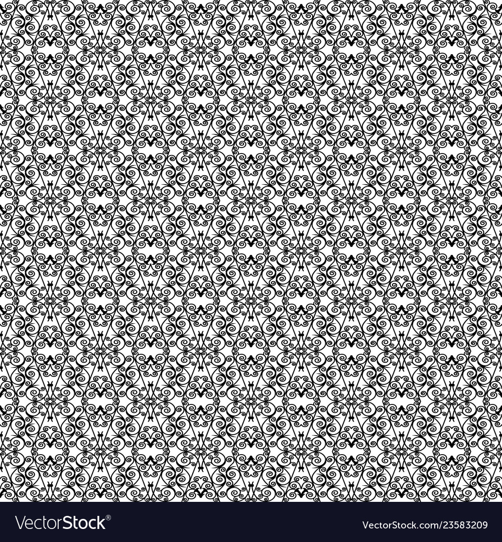 Black openwork pattern Royalty Free Vector Image