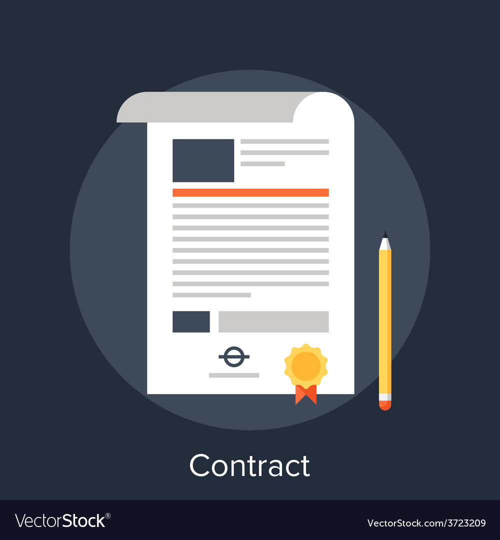 Contract Royalty Free Vector Image - VectorStock