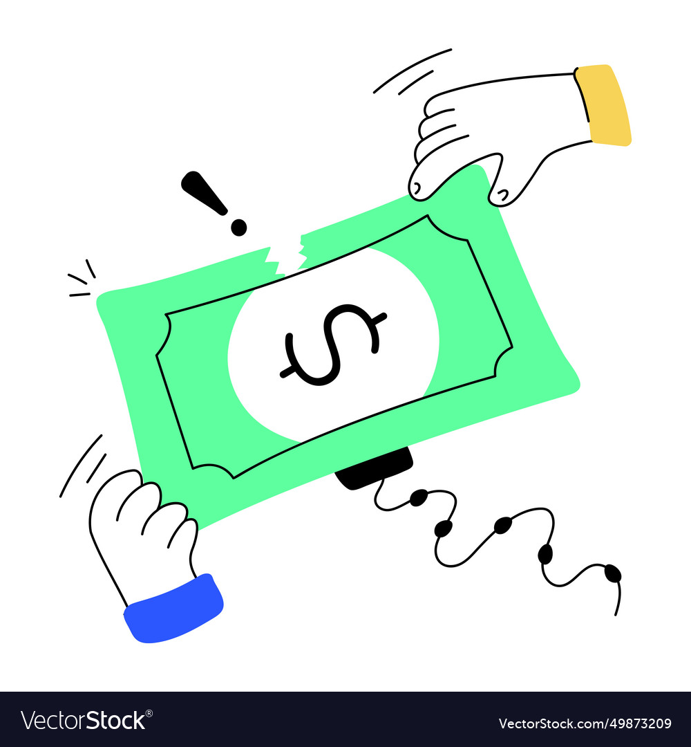 Financial problem Royalty Free Vector Image - VectorStock