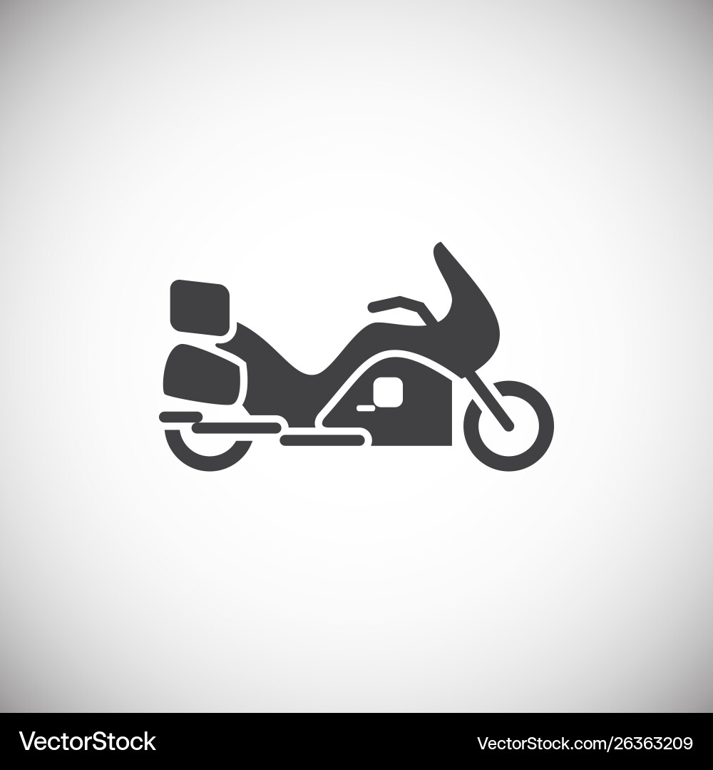 Moto related icon on background for graphic Vector Image