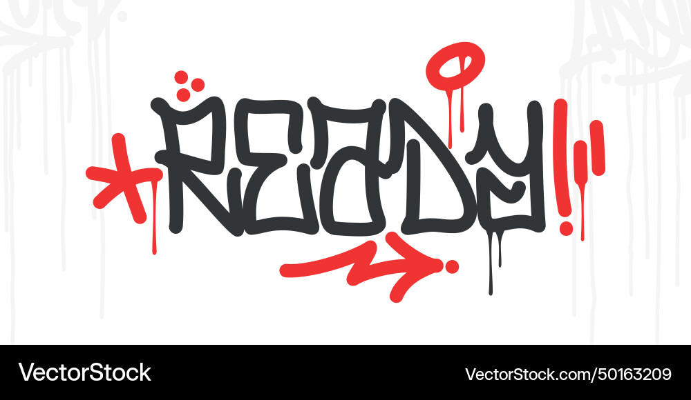 Seamless dark urban brick wall with some graffiti Vector Image