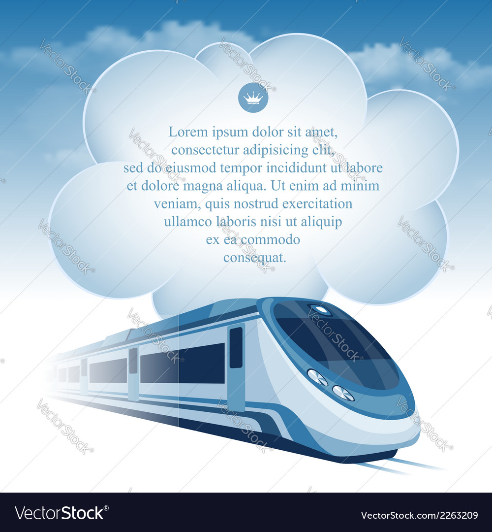 Train background Royalty Free Vector Image - VectorStock