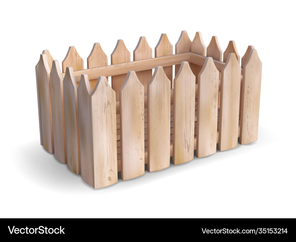 Decorative garden boxes Royalty Free Vector Image