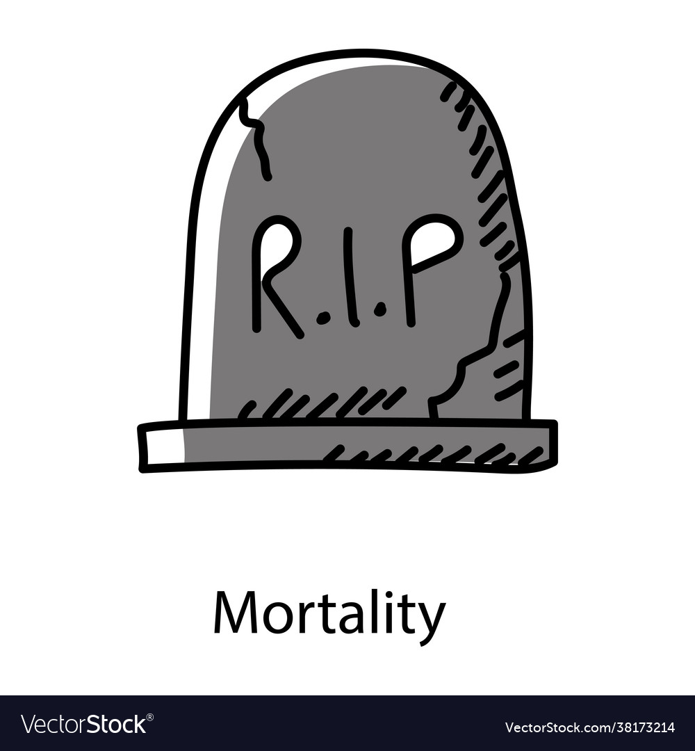 Mortality Royalty Free Vector Image - VectorStock
