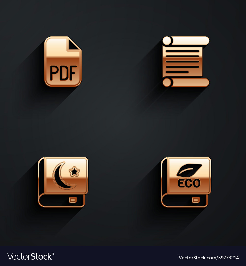 Set pdf file document decree parchment scroll Vector Image Set pdf file document decree parchment scroll Vector Image