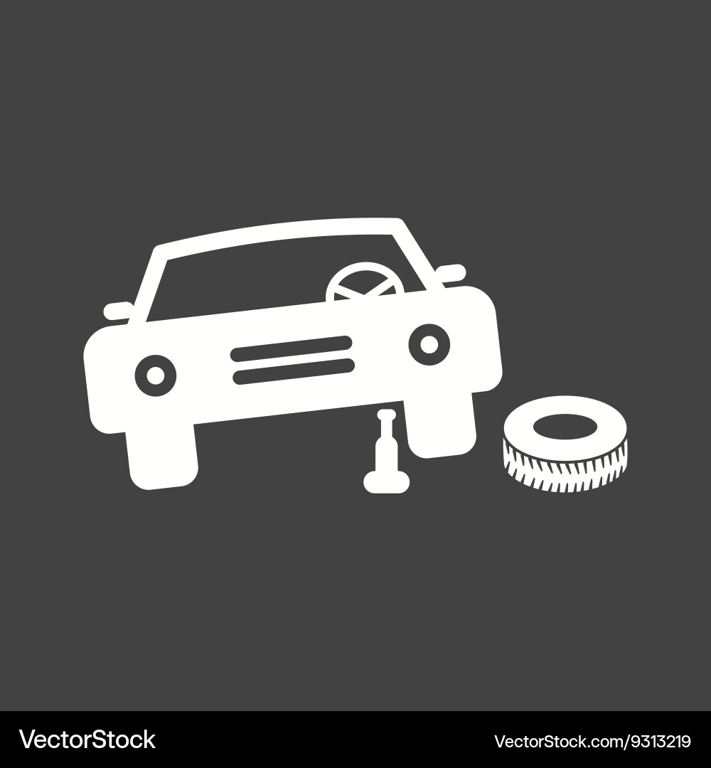 Changing tyre Royalty Free Vector Image - VectorStock