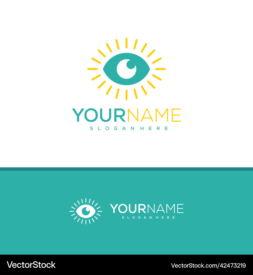 Eye logo design creative concepts Royalty Free Vector Image