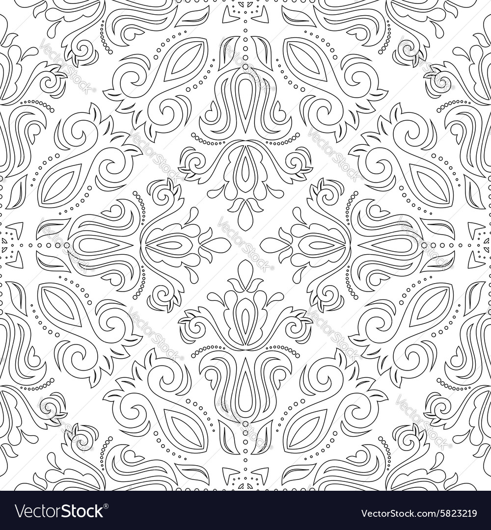 Oriental abstract pattern Royalty Free Vector Image