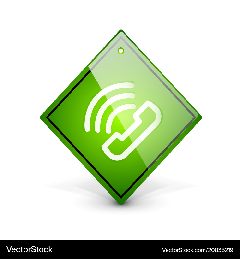 Phone support web button Royalty Free Vector Image