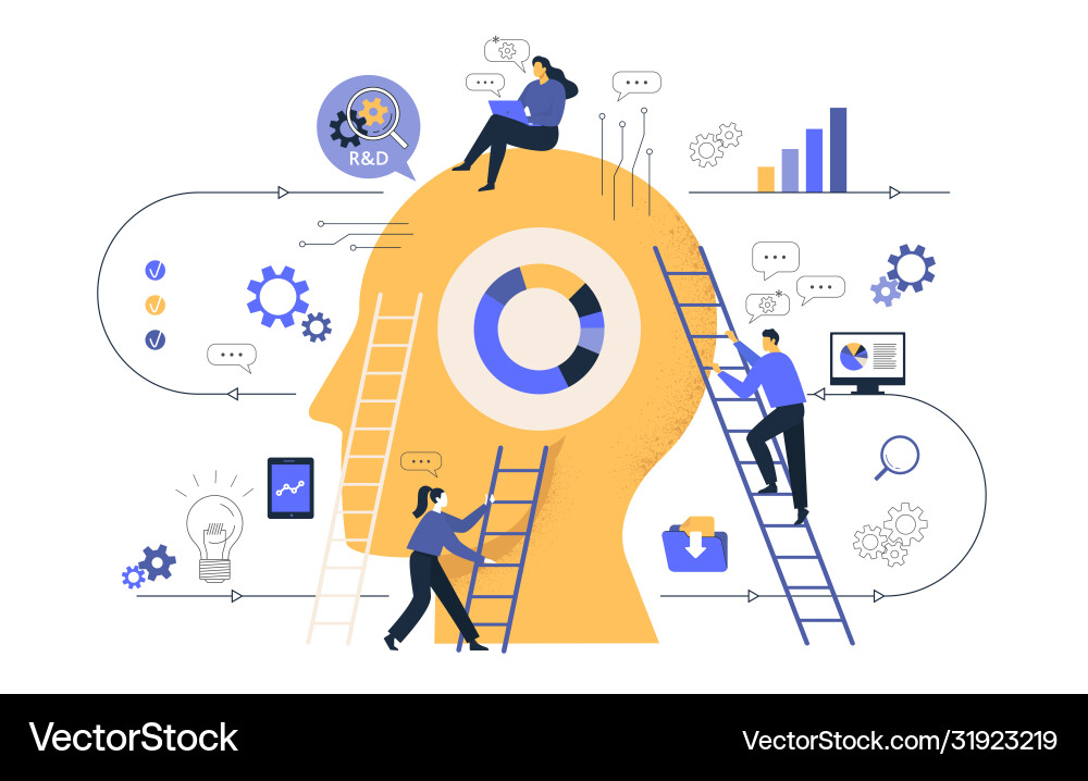 Reative business graphics company Royalty Free Vector Image