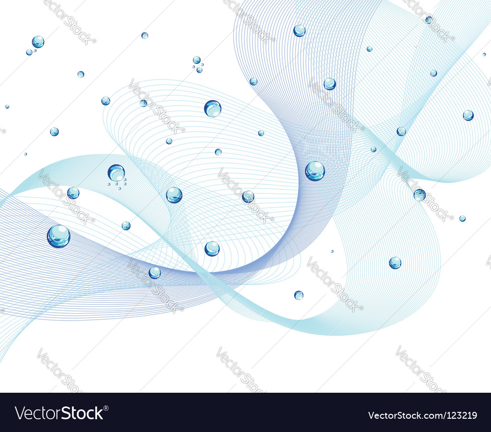Water background Royalty Free Vector Image - VectorStock