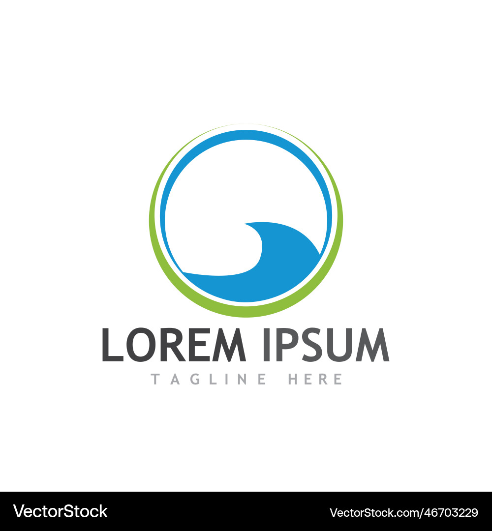 Circle icon logo design template Royalty Free Vector Image