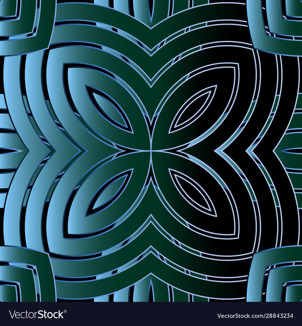 Abstract floral 3d seamless pattern Royalty Free Vector Abstract floral 3d seamless pattern Royalty Free Vector