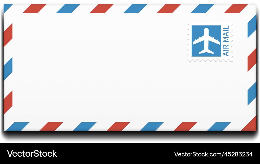 Air mail envelope letter icon postal service Vector Image