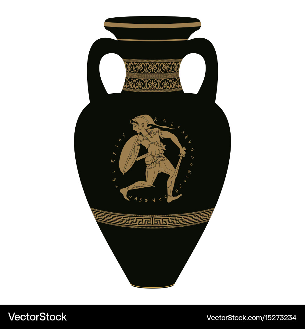 Greek vase Royalty Free Vector Image - VectorStock