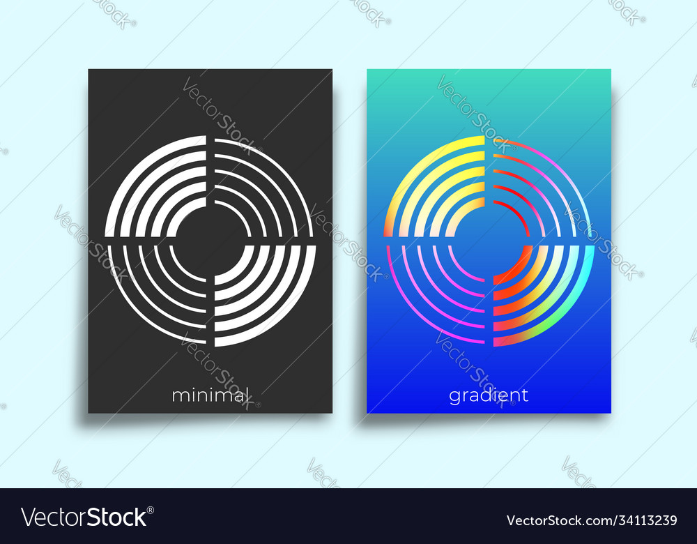 Abstract geometric gradient texture background Vector Image