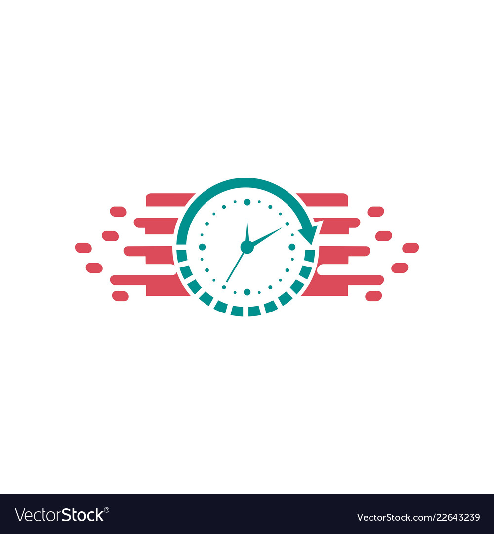 Clock logo design Royalty Free Vector Image - VectorStock