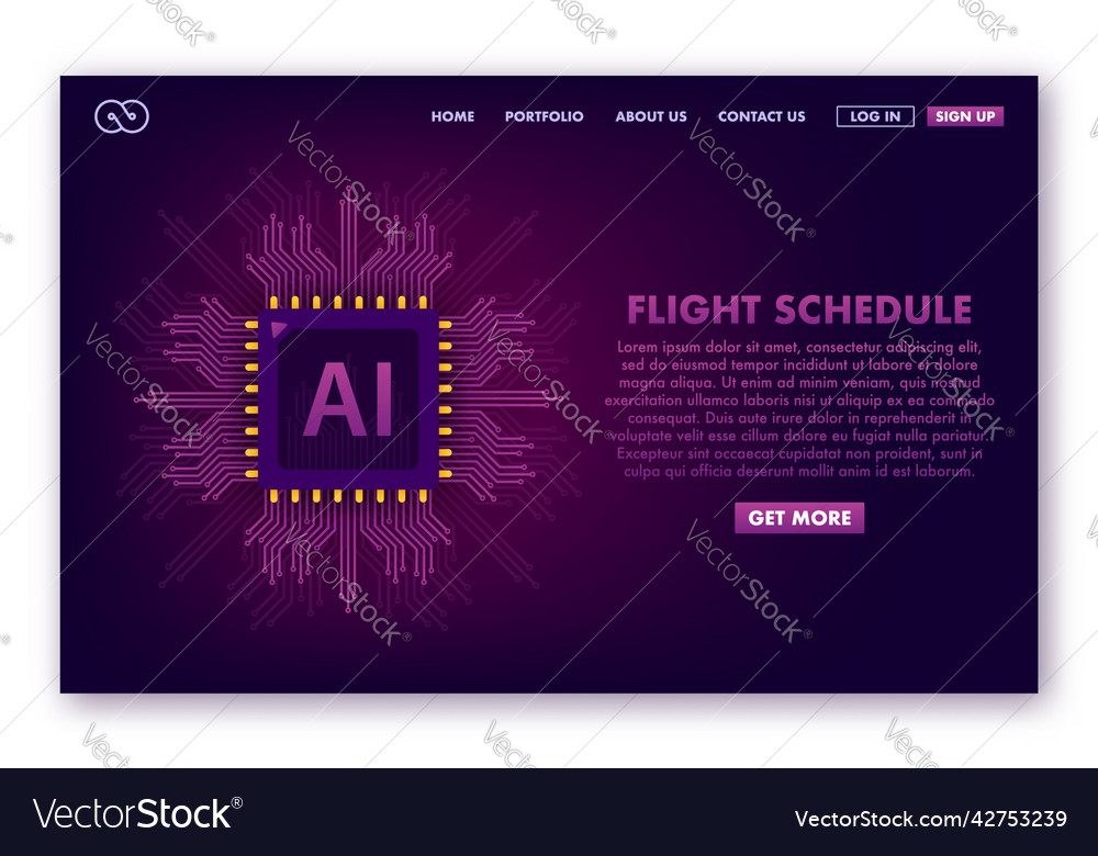 Flight schedule design Royalty Free Vector Image