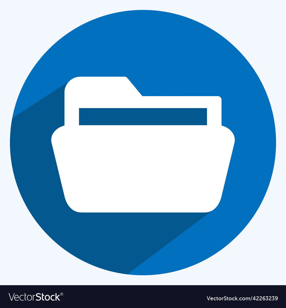 Icon folder 2 suitable for web interface symbol Vector Image