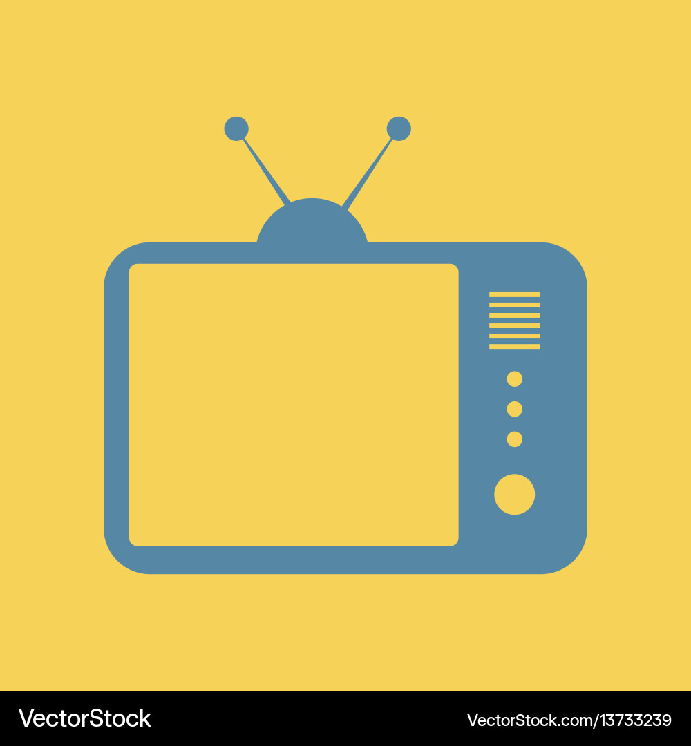 Retro tv Royalty Free Vector Image - VectorStock