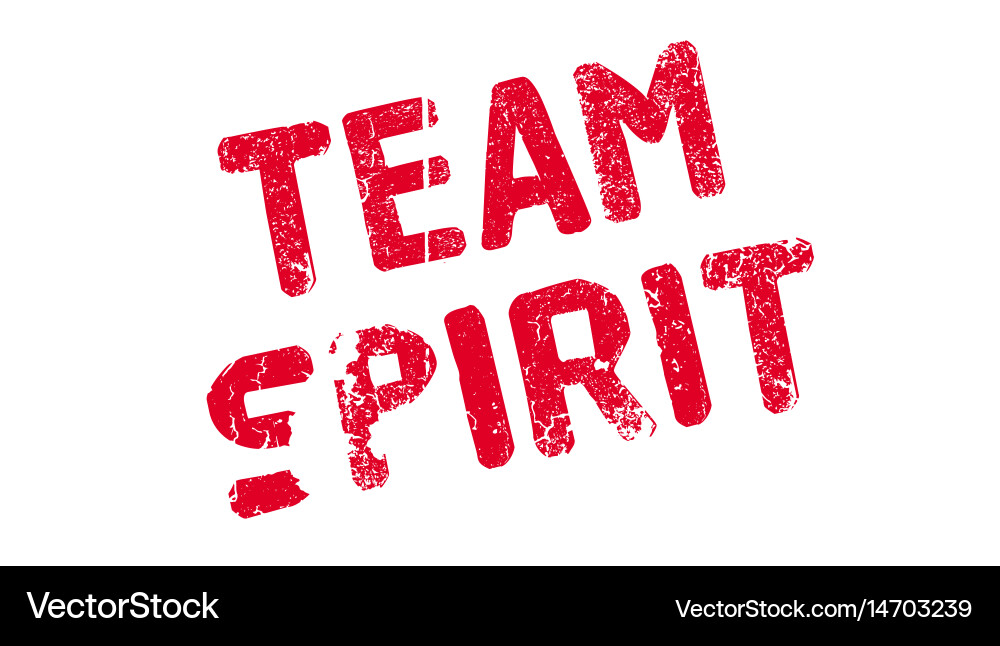 Team spirit rubber stamp Royalty Free Vector Image