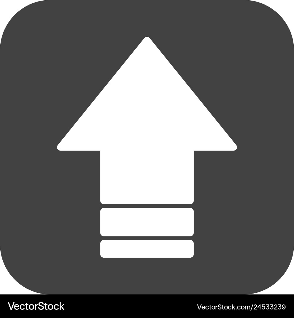 Upward arrow icon Royalty Free Vector Image - VectorStock