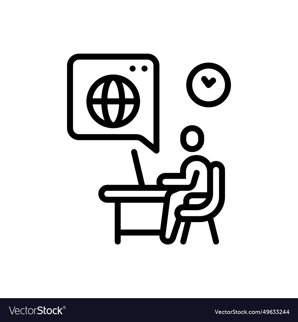 Internet user Royalty Free Vector Image - VectorStock