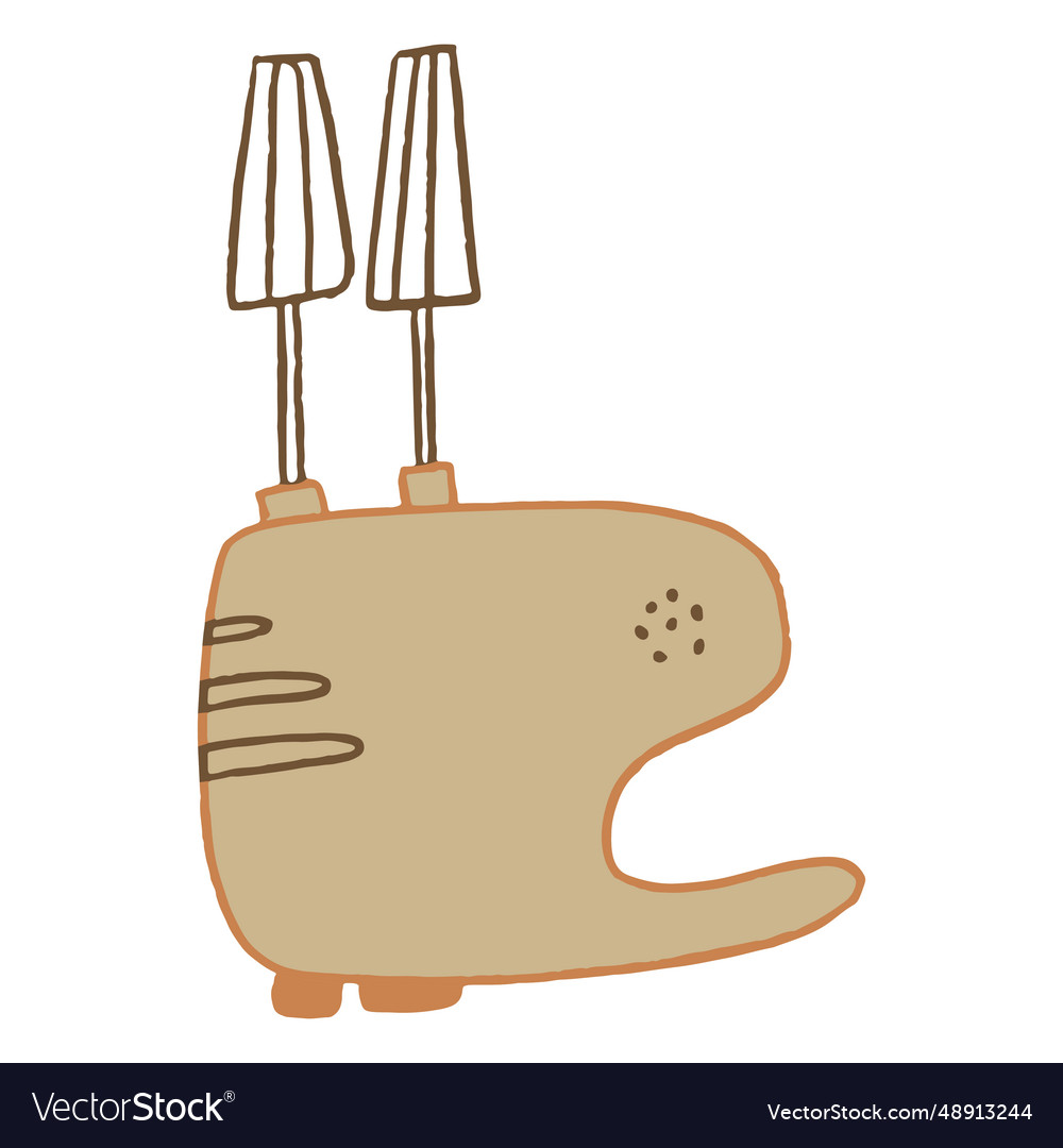 Mixer machine flat Royalty Free Vector Image - VectorStock