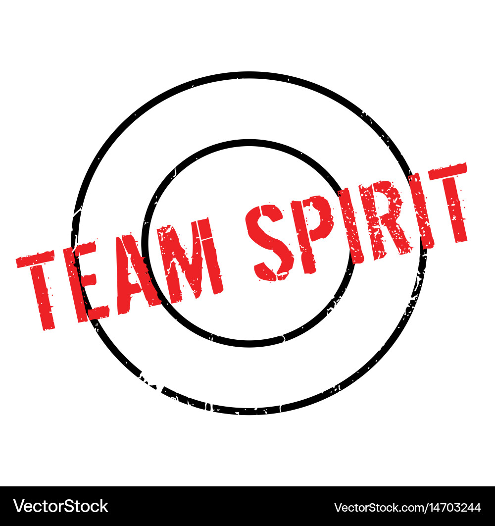 Team spirit rubber stamp Royalty Free Vector Image