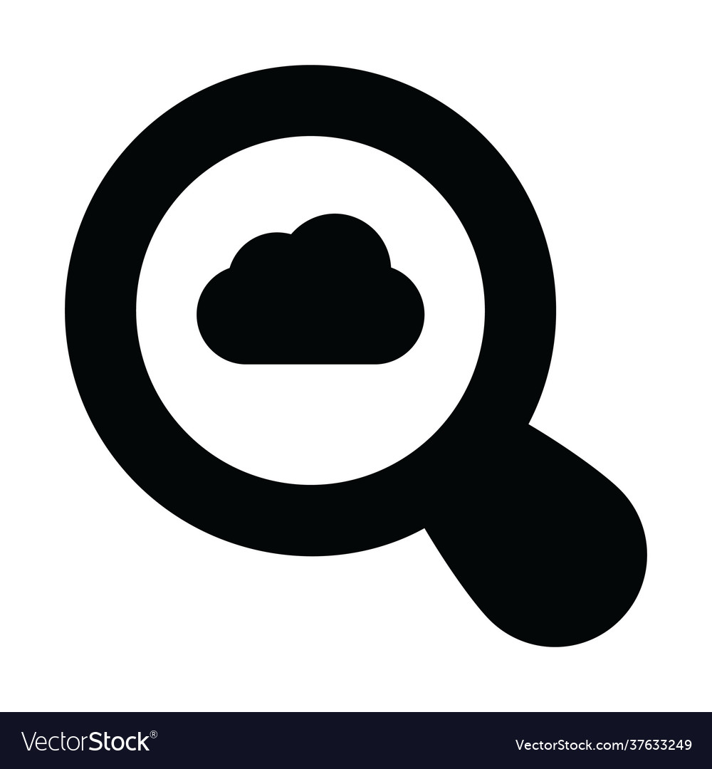 Cloud search Royalty Free Vector Image - VectorStock