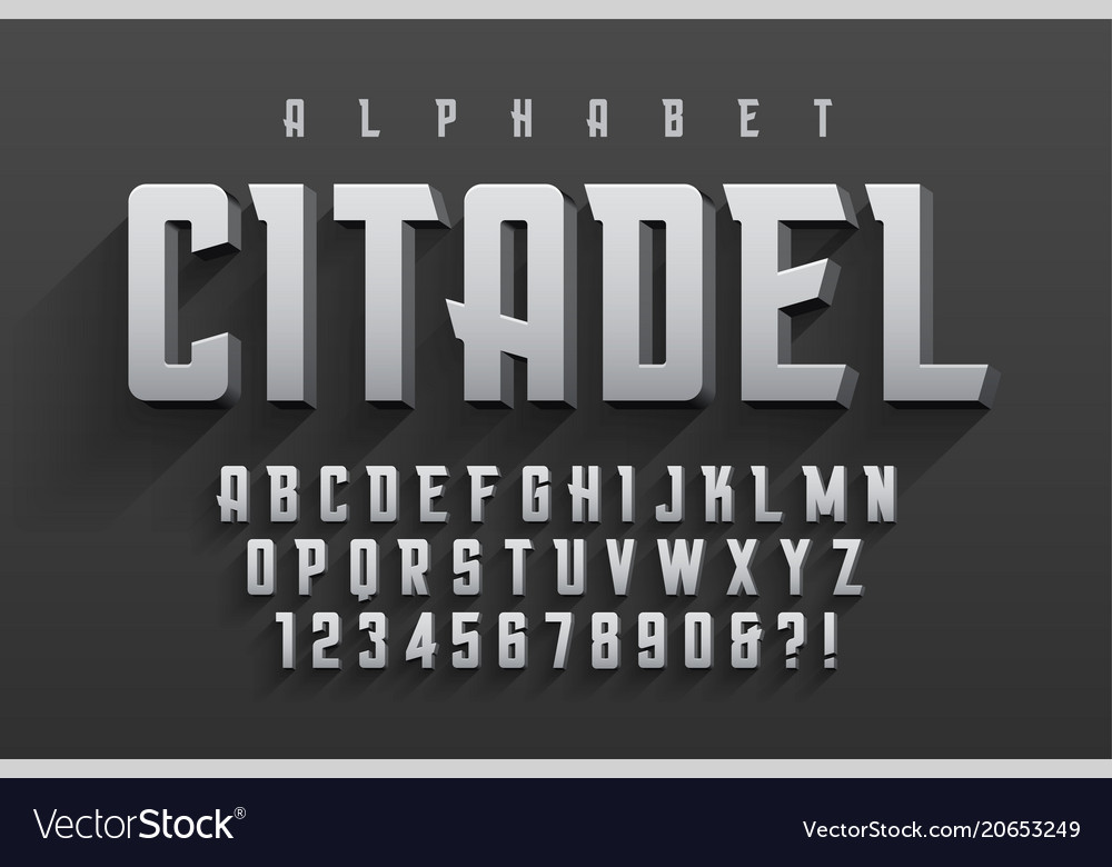 Condensed original display font design Royalty Free Vector Condensed original display font design Royalty Free Vector