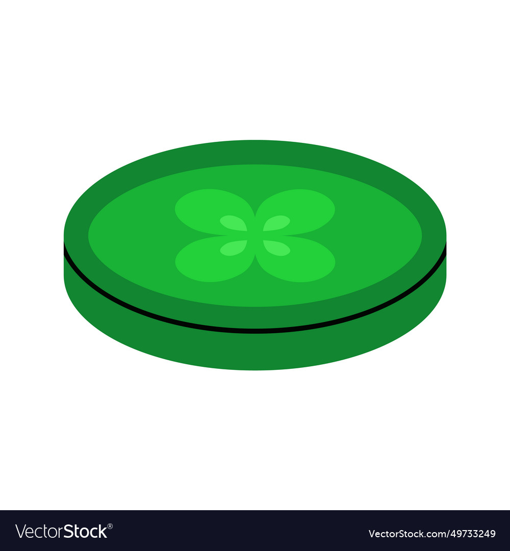 Cucumber slice Royalty Free Vector Image - VectorStock