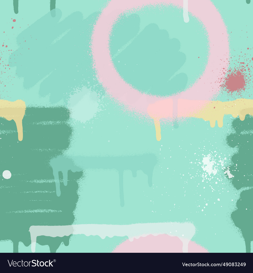 Graffiti spray paint seamless pattern Royalty Free Vector