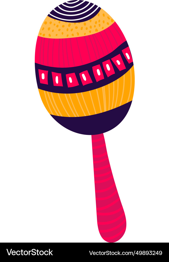 Mexican maraca for play music mexico concept Vector Image