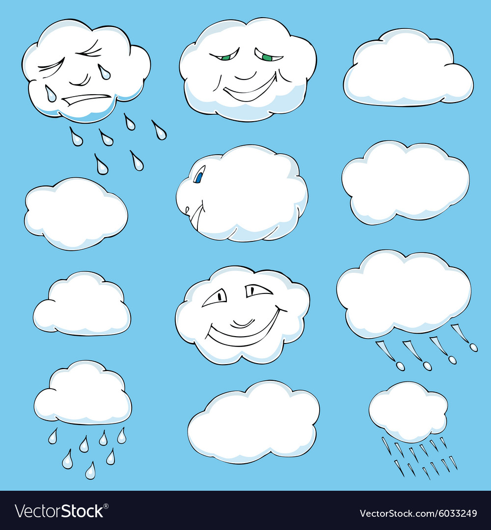 Sky elements Royalty Free Vector Image - VectorStock