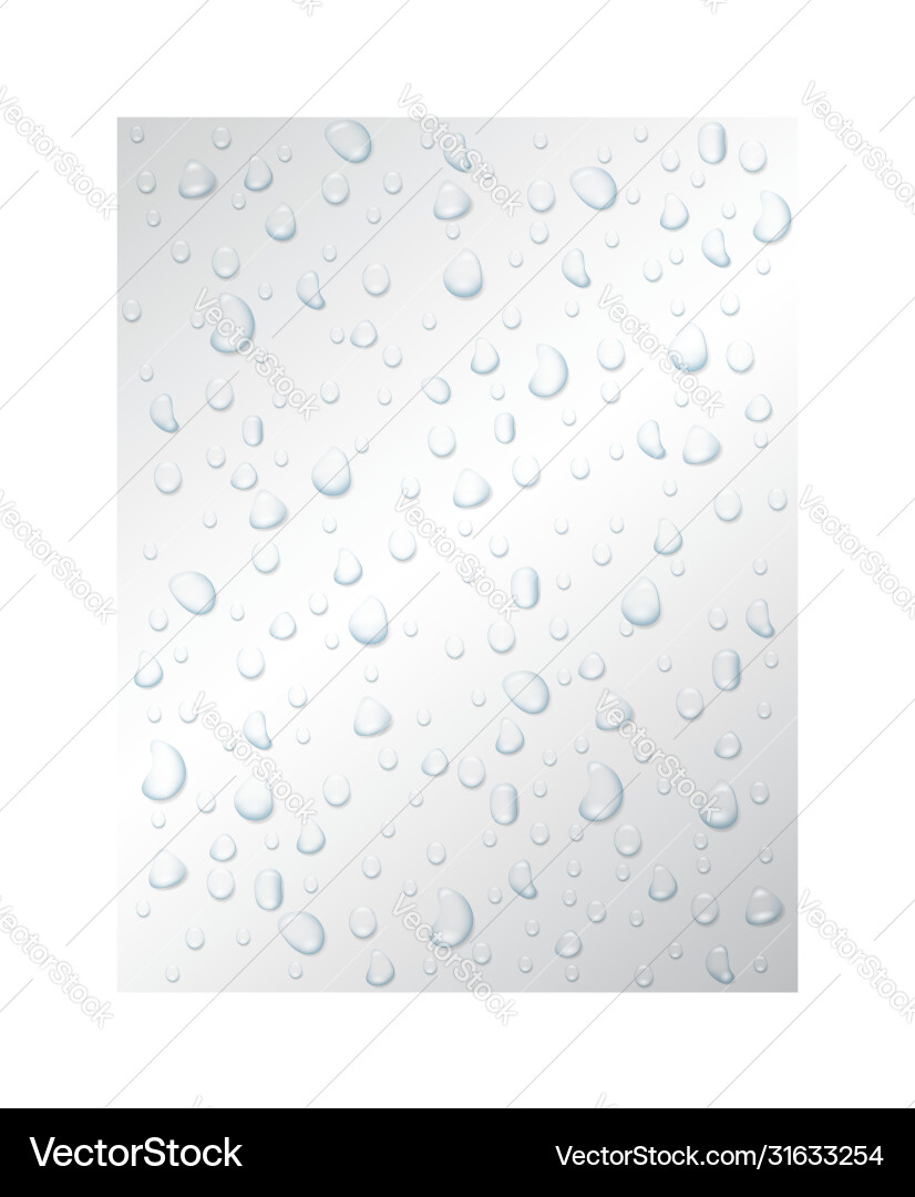Drop water rain or spray Royalty Free Vector Image