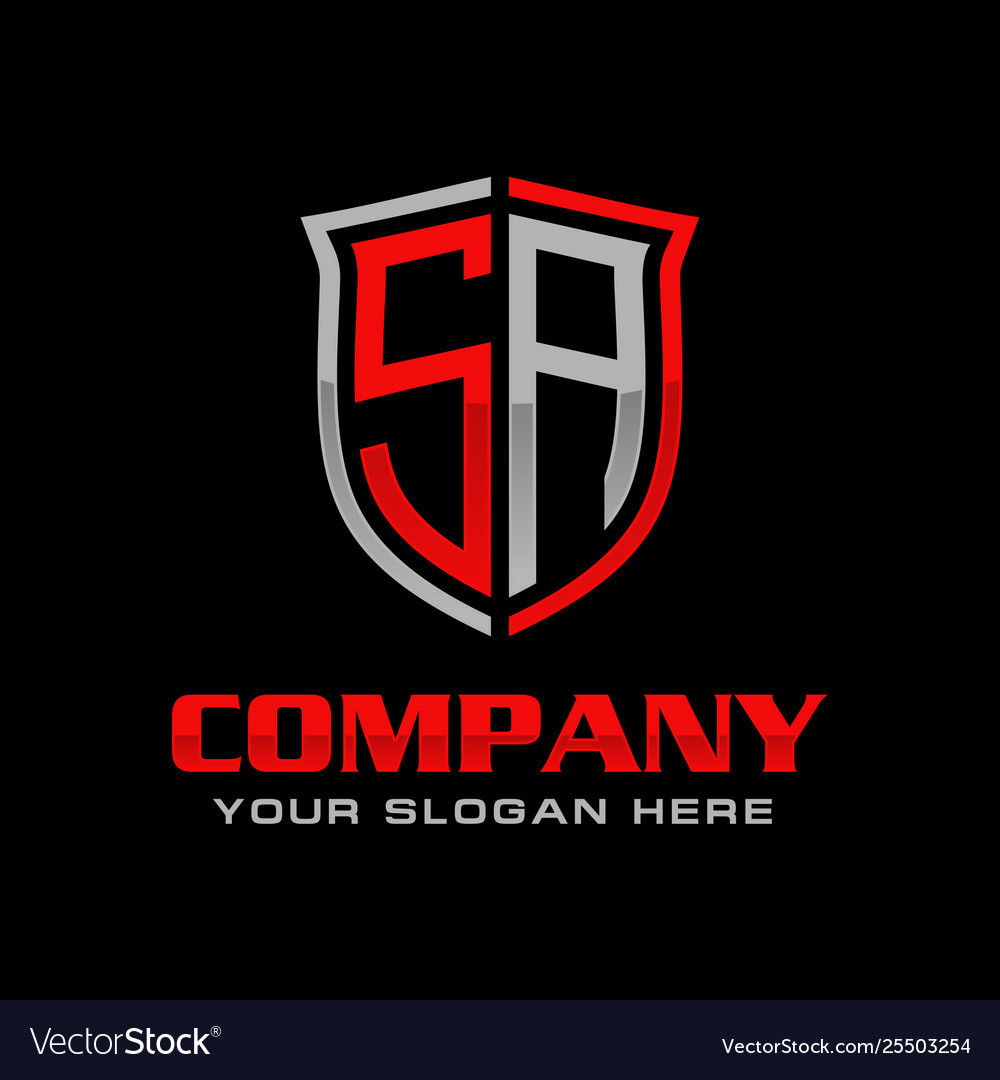 Sa initial Royalty Free Vector Image - VectorStock